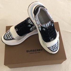 Burberry | Shoes | Burberry Haymarket Check Print Light Bluewhite And ...